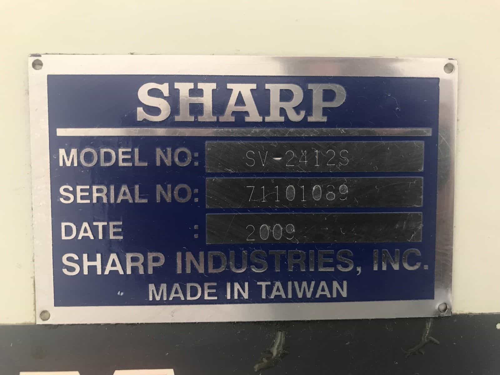 Sharp SV-2412S CNC Vertical Machining Center - MachineStation