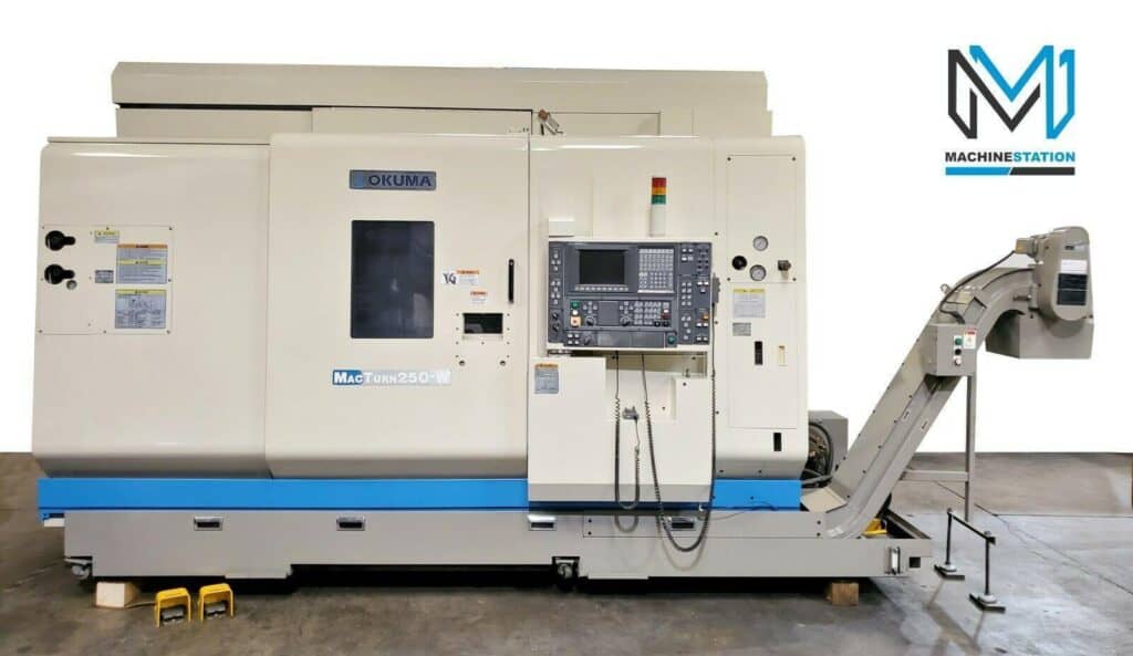 OKUMA MACTURN 250-W CNC 7 AXIS TURN MILL LATHE - MachineStation