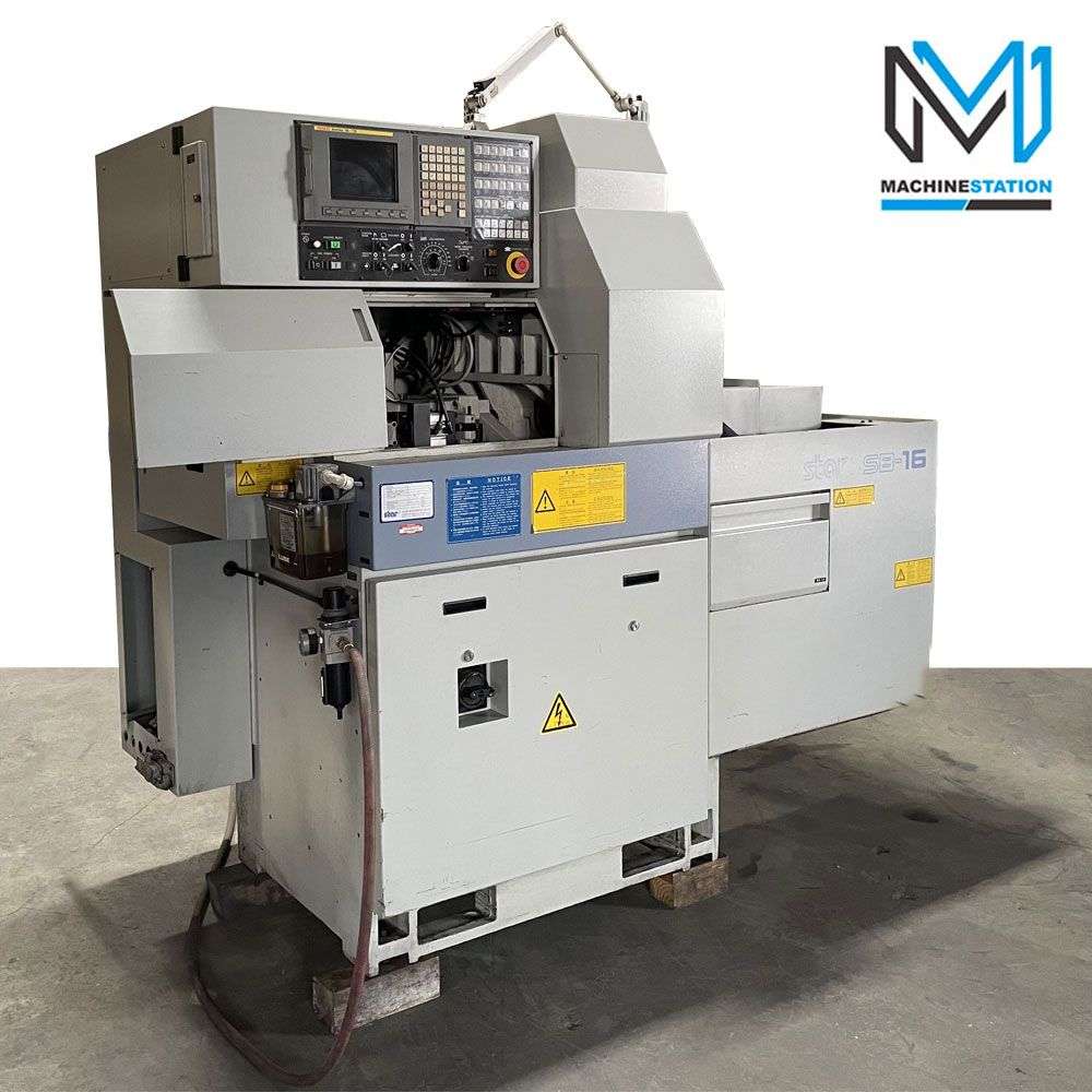 Used Star SB-16 CNC Swiss Screw Turning Lathe | Hi-Speed Turning Center