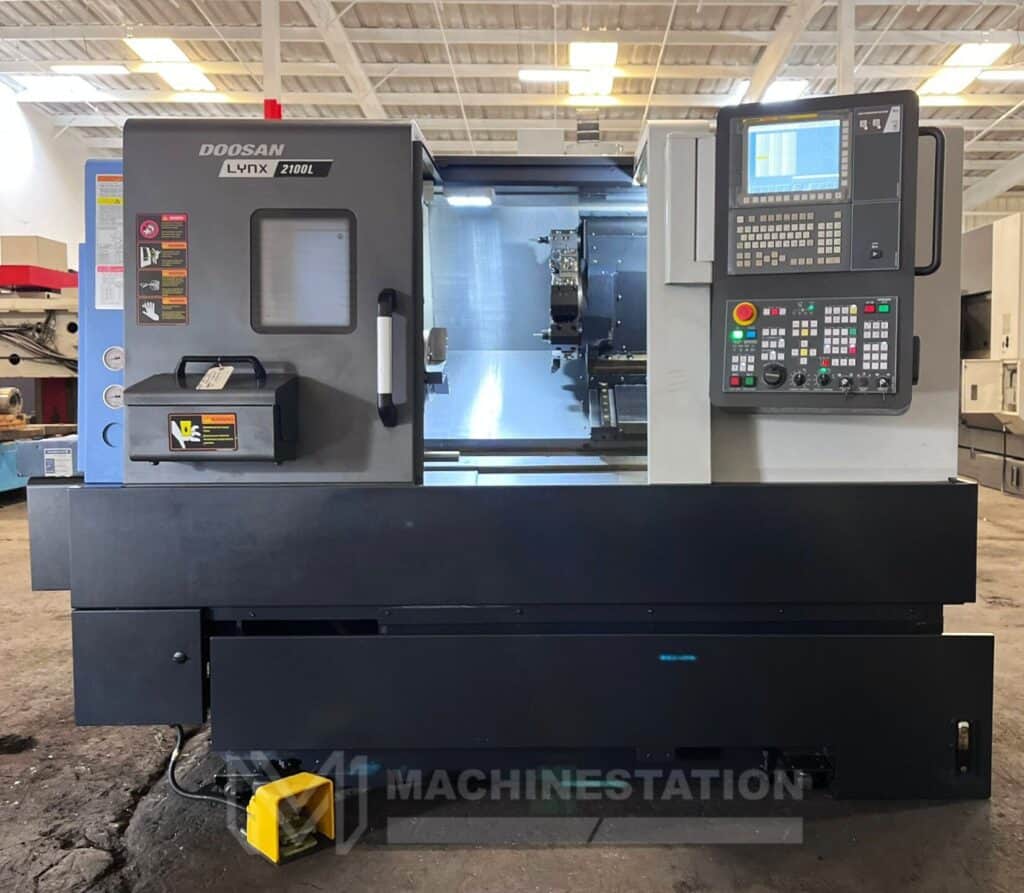 Buy Used Doosan Lynx 2100LB CNC Turning Center Lathe Machine (2019)