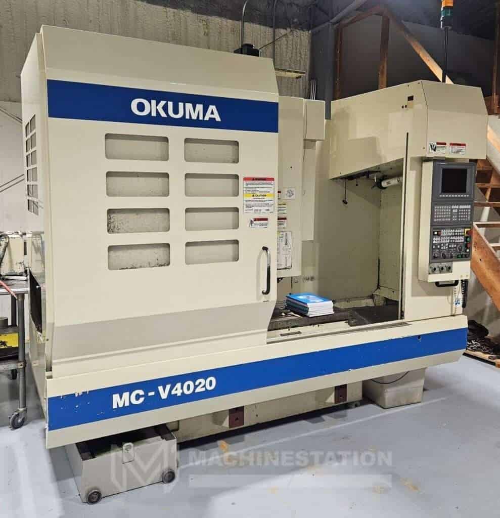 Used Okuma MC-V4020 CNC Vertical Machining Center - 4th Axis Mill (2005)