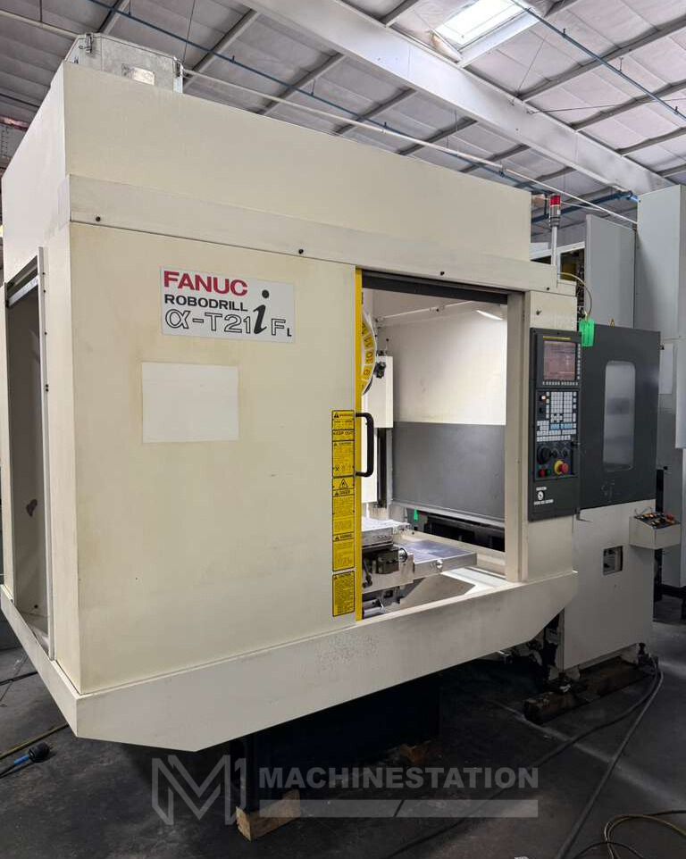 Used Fanuc Robodrill α-T21iFL CNC Drill Tap Center | Versatile Milling ...